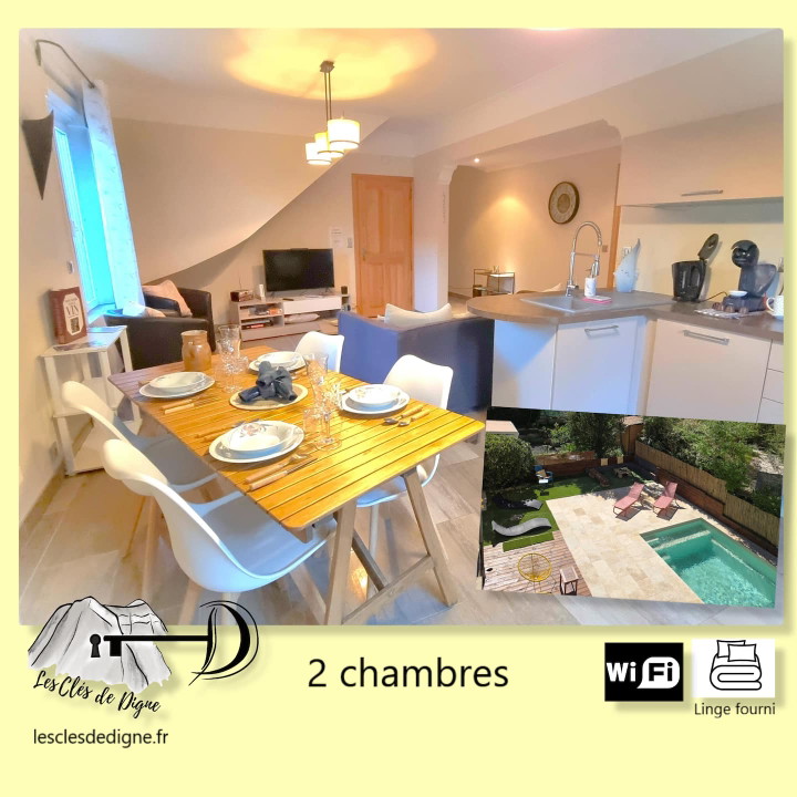 Charming 3-bedroom Apartment With Pool - Digne