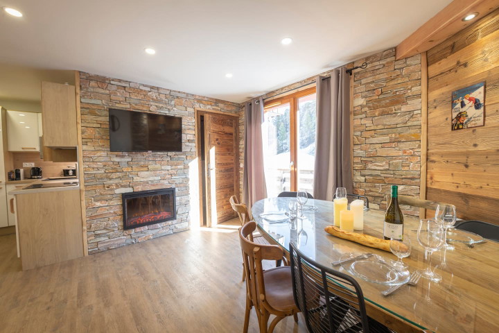 Appart 6/8 Pers Cosy Pied Pistes+2 Parkings+local - Les Orres