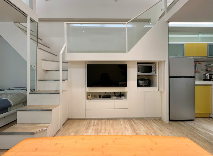 H&k Poolview 2 Double Loft Studio Above Xinpu Mrt - New Taipei City