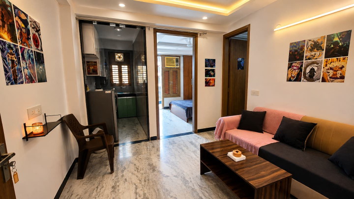 Pine Stay 201 | 1bhk | Private | Saket - Delhi