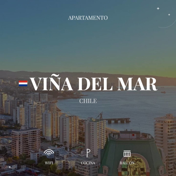Centric Apt+kitchen+tv+balcony+laundry@viñadelmar - 비냐델마르