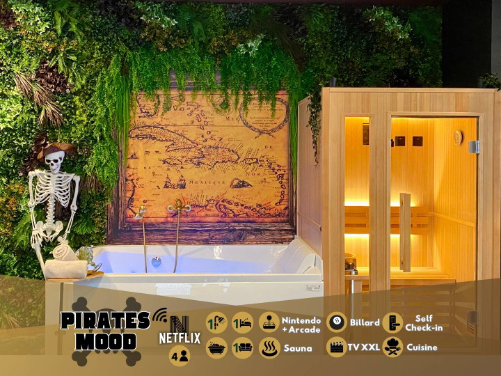 Pirate Mood・jacuzzi・sauna・nintendo・ Arcade・tv Xxl - Charleroi