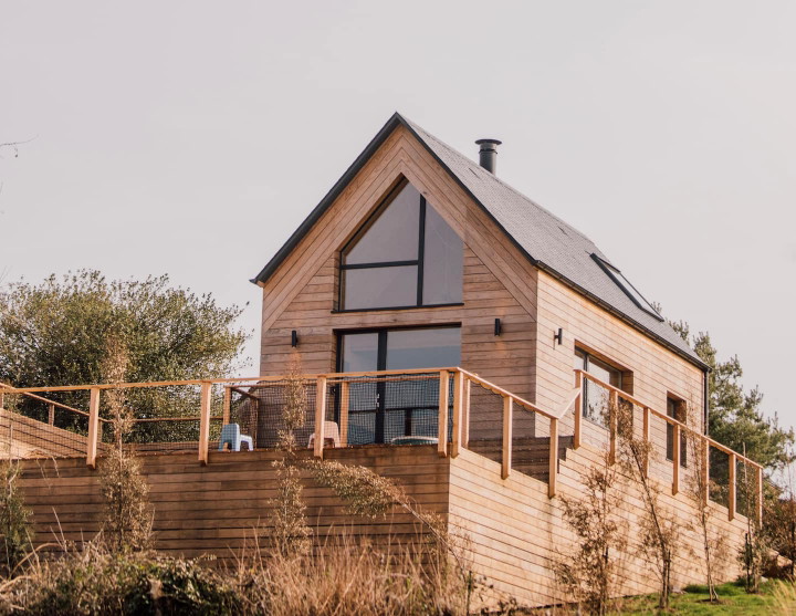 Lodge Overlooking The Valley With Private Heated Pool - Normandië