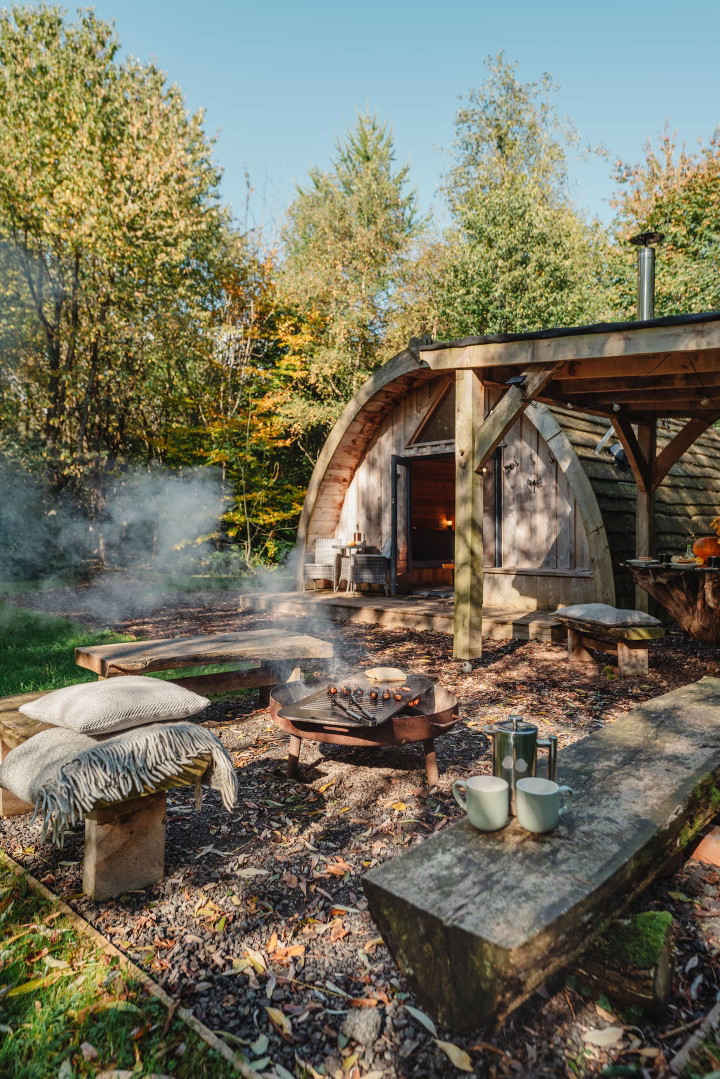 Cariad (Love) Woodland Cabin With Outdoor Bath - Brecon
