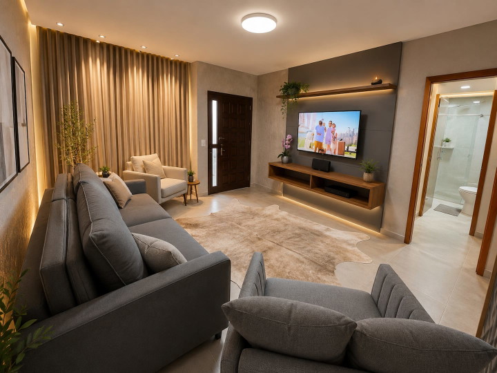 Casa 3 Quartos Climatizada Perto Fiergs 7 Carros - Porto Alegre