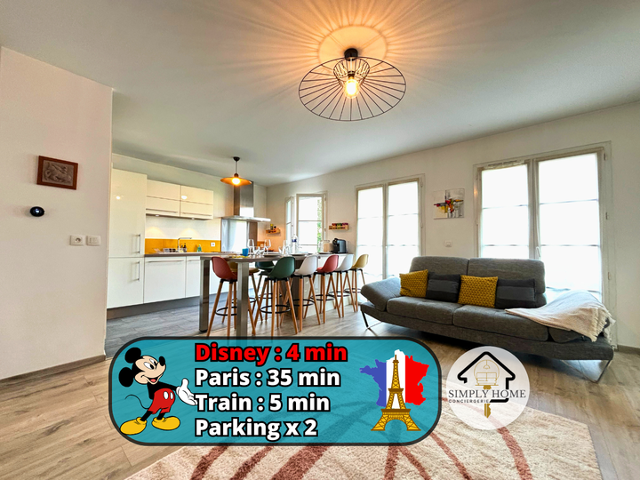 Lelbe Disney 4min/ Gare 6min/ Parking / Paris 35m - Serris