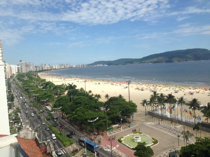 Santos, Plage De Gonzaga, Face à La Mer - Santos