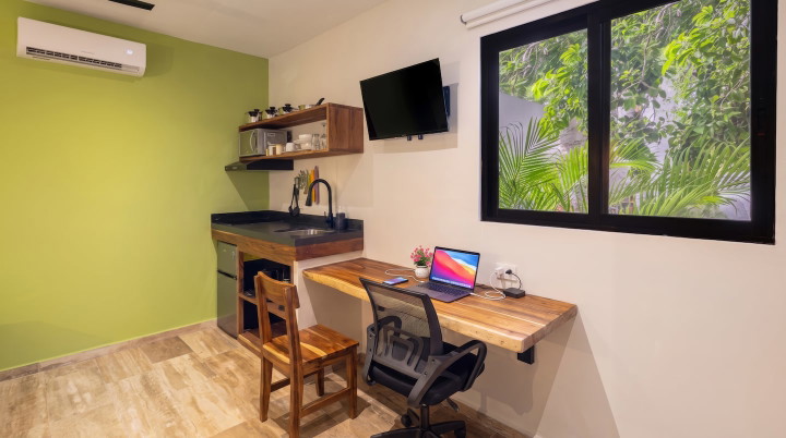 Studio Confortable éQuipé, Piscine, Climatisation, Parking Dans La Rue - Riviera Maya