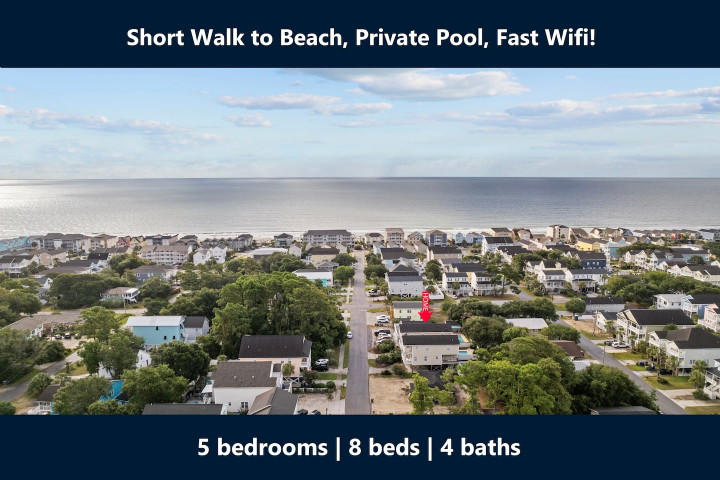 Short Walk To Beach, Private Pool, Fast Wifi! - Surfside Beach, SC