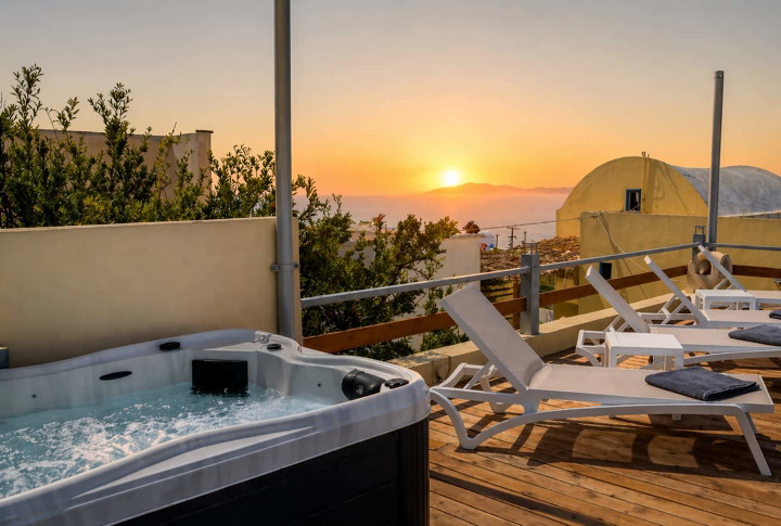 Deluxe Villa | Private Hot Tub | Sea & Sunset View - Oia