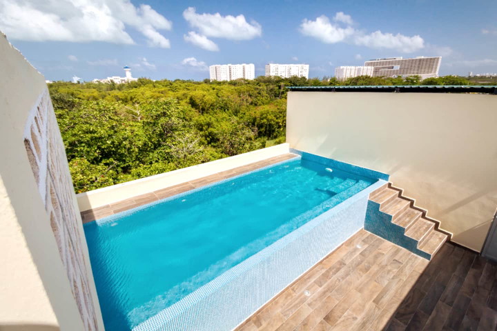 Bahari 7comodo Centrico-hermosa Vista Del Rooftop - Cancún