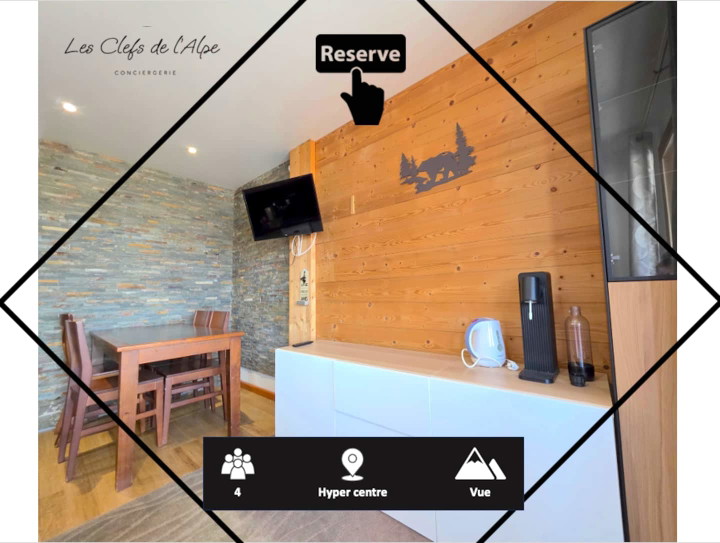 Studio Ours Blanc N°&nbsp;1042 - Edoh · Studio Central A - Le Bourg-d'Oisans