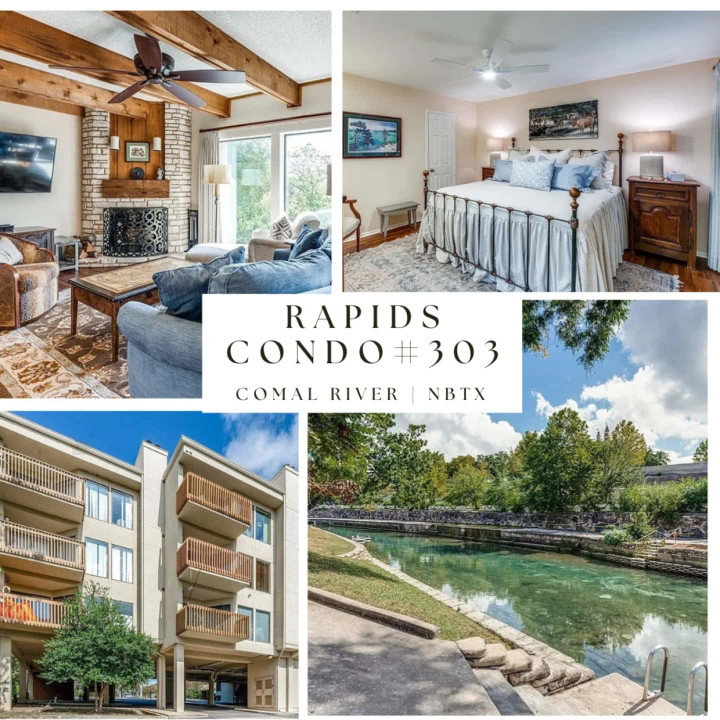 Rapids Condo 303-comal Waterfront Downtown Nbtx - New Braunfels, TX
