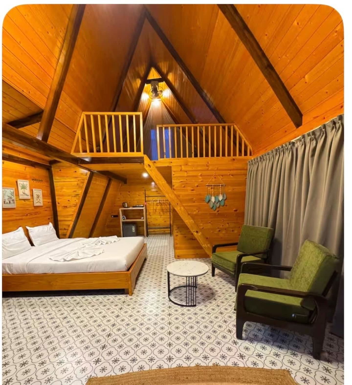 Modern A-frame Wooden Cottage Near Calangute Beach - Goa