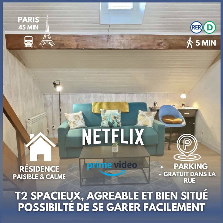 Birds : 4 Personnes, Parking Gratuit, Proche Du Rer D, Wi-fi - Corbeil-Essonnes