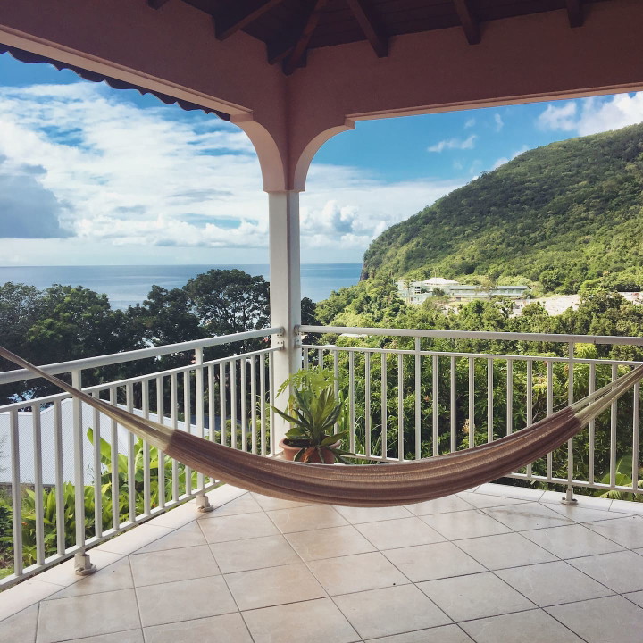 Là-haut Dans Le Jardin - Vue Sur Mer Et Montagne - Deshaies