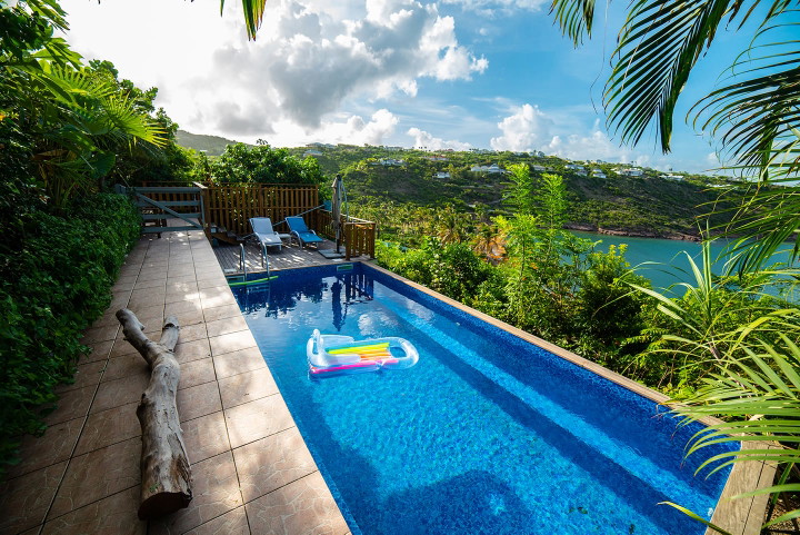 Studio Vue Mer En Rdj Villa Piscine Clim Et Wifi - Saint Barthélemy
