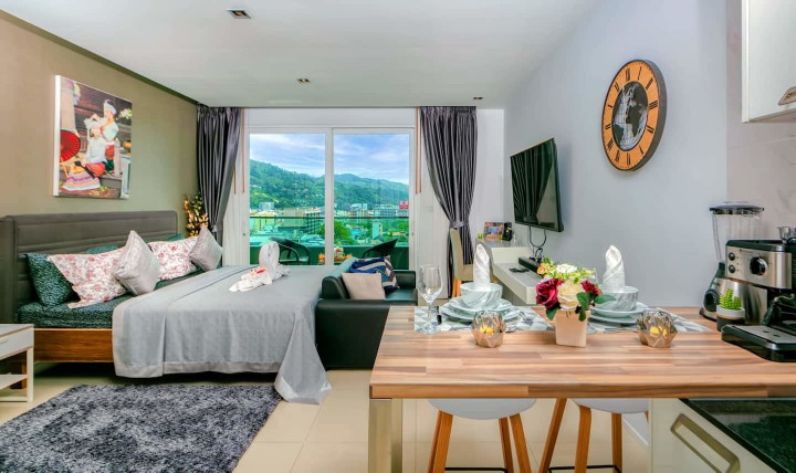 Studio Overlooking The City And Mountains @Patong, 40 Sq.m. - Patong Beach