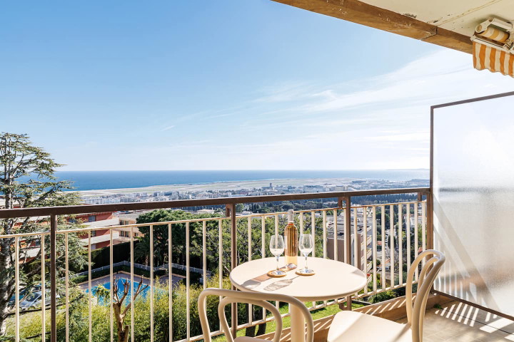 Beautiful Studio With Terrace, Sea View, Swimming Pool - Nice