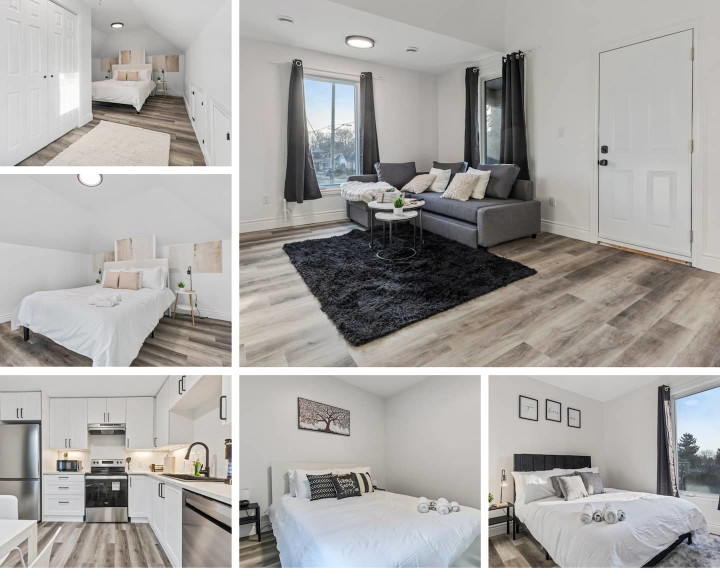 Modern Luxe Loft Dt 3br Balcony 2tv Stylish Stay - London, Ontario
