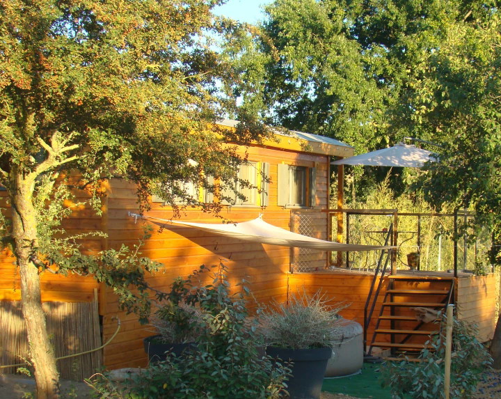 Roulotte  Ariège Climatisée Spa Privé Vue Pyrénées - Mirepoix
