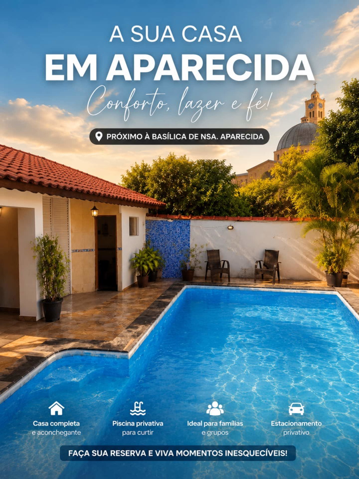 Casa Com Piscina Próxima Da Basílica Nsa Aparecida - Aparecida