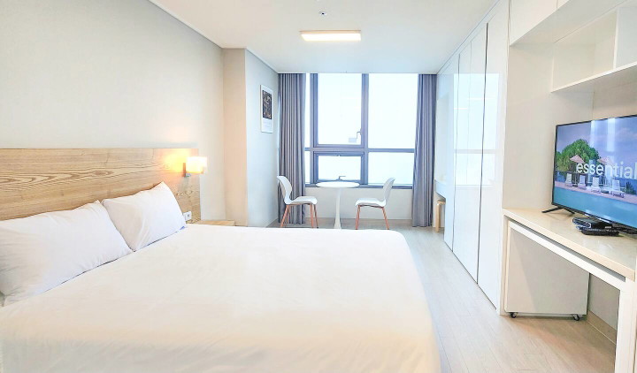 [퀸베드룸 디럭스 장기투숙특별할인] 달빛스테이 송도의 매력적인 레지던스 - Incheon