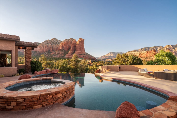 Lux 360&nbsp;: Vue Sur Les Montagnes, Piscine, Jacuzzi + 2&nbsp;Foyers&nbsp;! Sk - Sedona, AZ