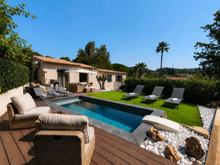 La Petite Maison-villa Avec Piscine Et Jardin - Mougins