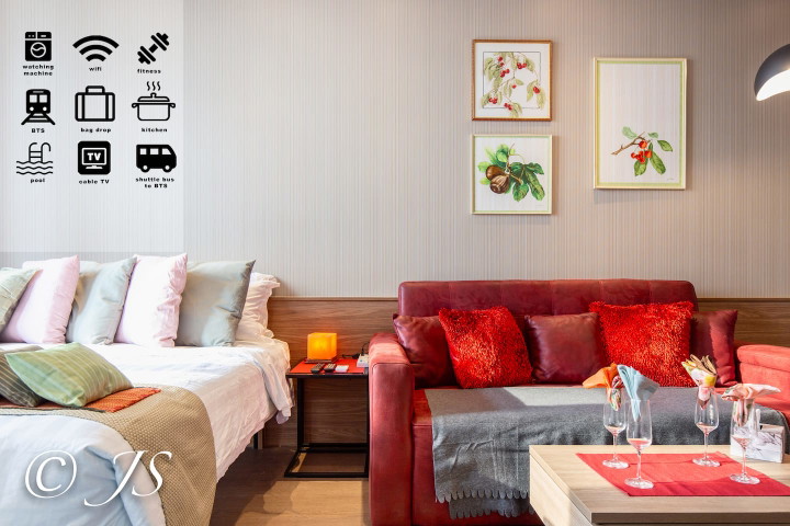 5-662 [Best Location! Bangkok City Center Apartment With Malls, Restaurants, Subway Exit All Nearby - Bangkok