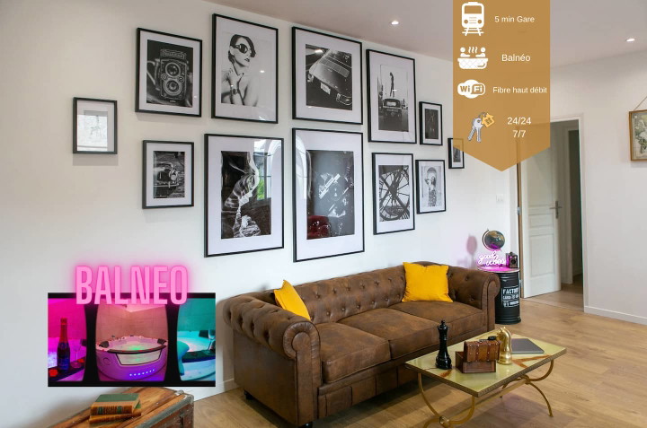 No. 3 Loft Photo - Jacuzzi - 5 Min To The Station - Air Conditioning - Nemours