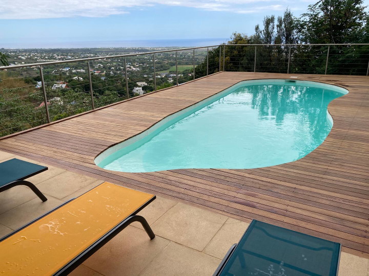 Chez Nous La Rivière Vue Imprenable Sur La Mer - Réunion