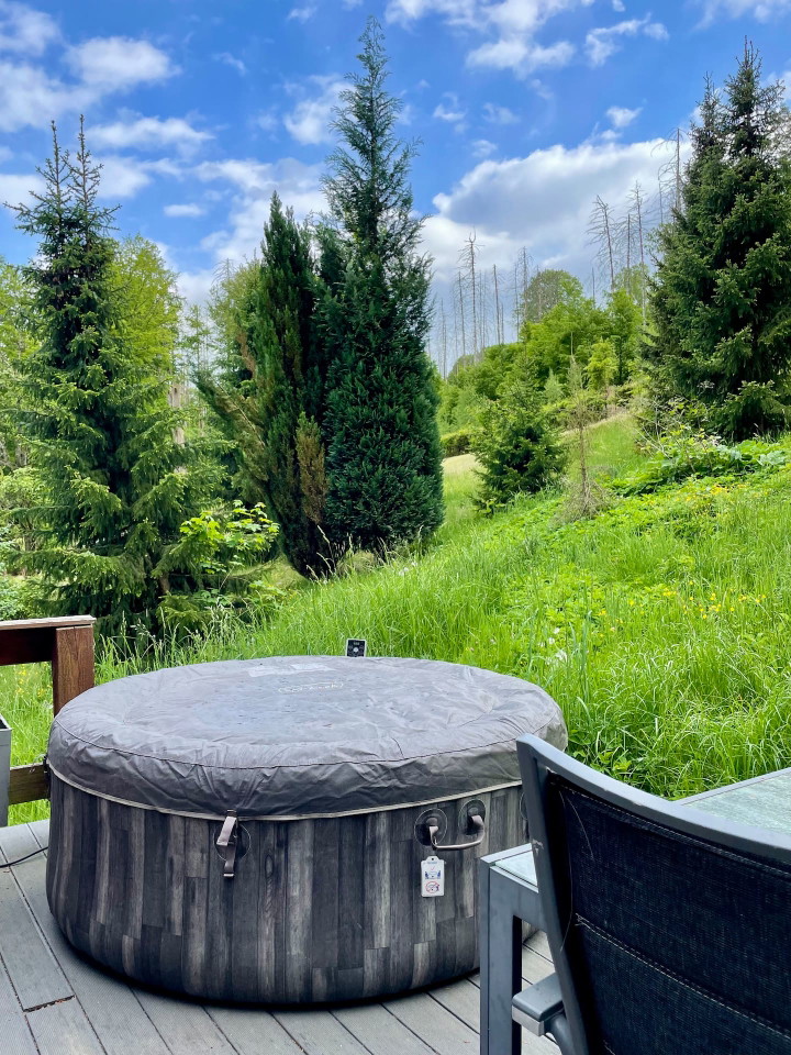Bungalow Mit Privaten Whirlpool & Terrasse - Saxony