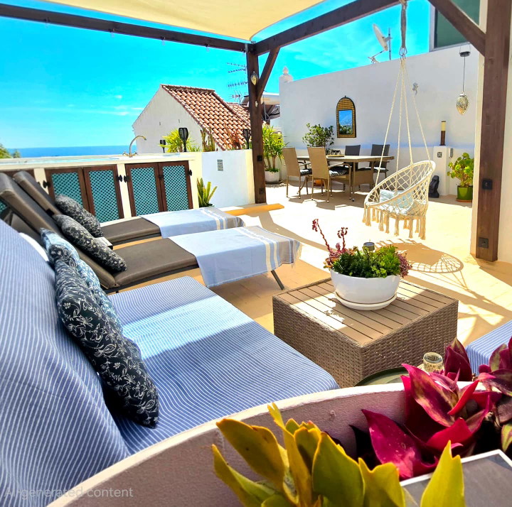 Stunning Roof Terrace & Sea Views In The Old Town - Salobreña