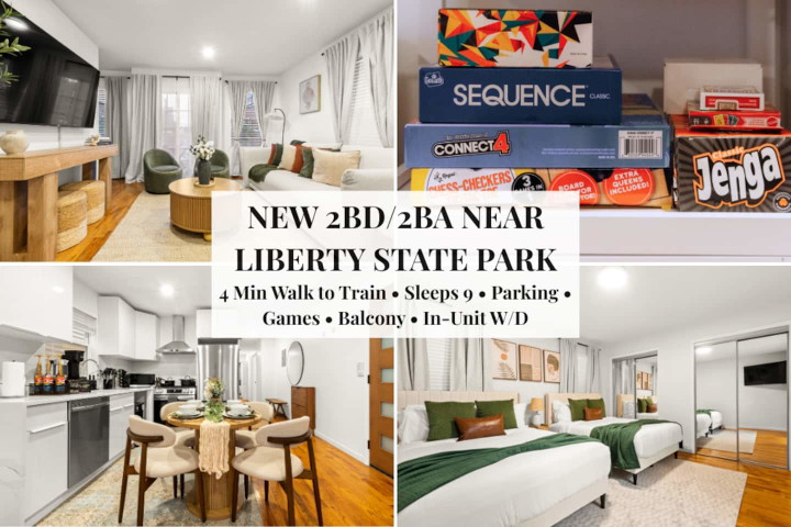 Chic New 2br Nyc Metlife Walk 4 Min To Train - Jersey City, NJ