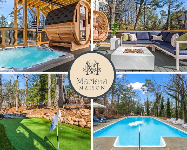 Poolhot Tubmovie Roomsauna | Spacious Retreat -