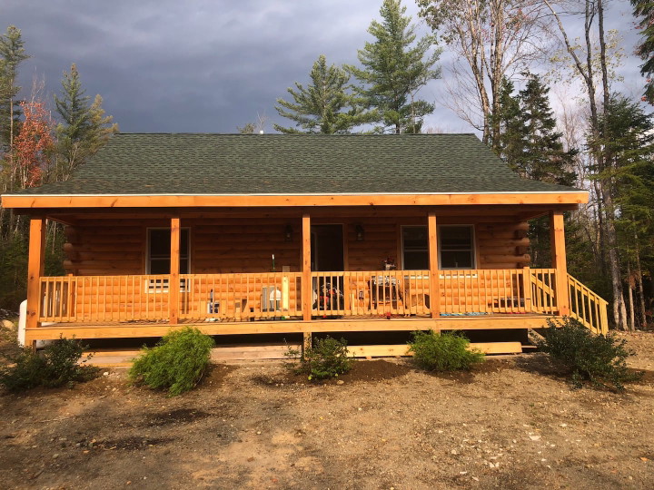 Log Cabin On Brook With Direct Atv Trail Access - New Hampshire