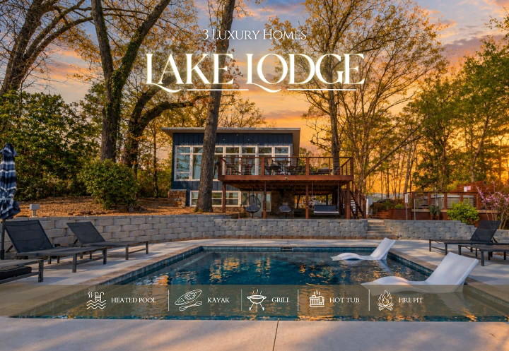 Lakefront Escape | Private Dock | Sleeps 24 - Hot Springs, AR