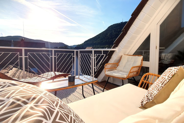 Romantic-apartment. Roof Terrace & Forest View. - Landau