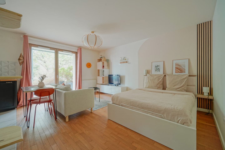 Modern Studio  Balcony  Parking  Near Paris - La Garenne-Colombes