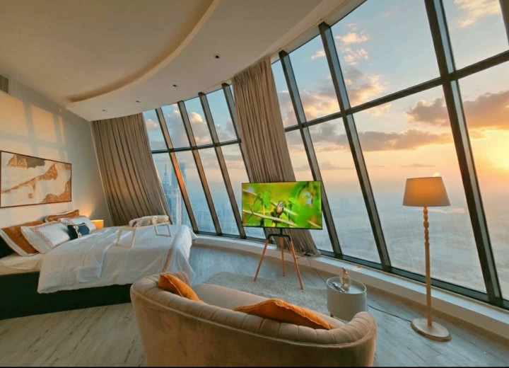 Penthouse De Luxe Avec Balcon Et 2 Chambres - Bahreïn