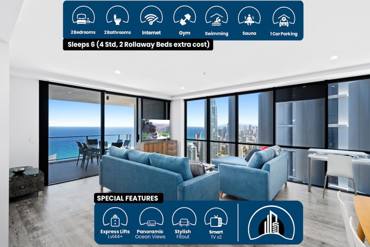 Circle On Cavill 2bed 2bath Lvl45 Ocean View - South Stradbroke Island