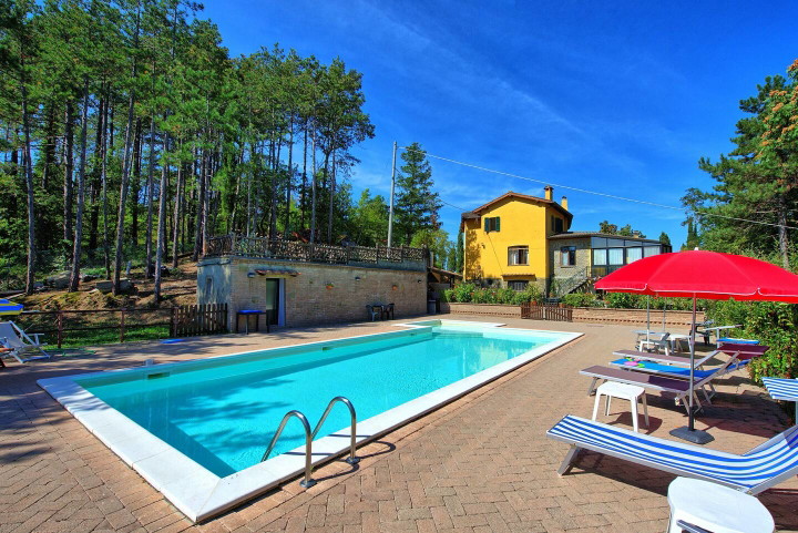 Schitterend Vrijstaand Vakantiehuis Met Privé Zwembad, Wifi, Tv, Balkon, Panorama, Dichtbij Arezzo - Toscane
