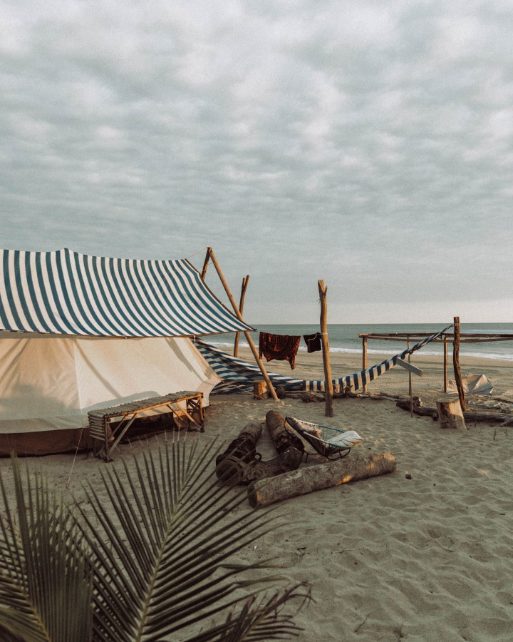 Oceanfront Bell Tent Between Turtles & Stars - Mexico
