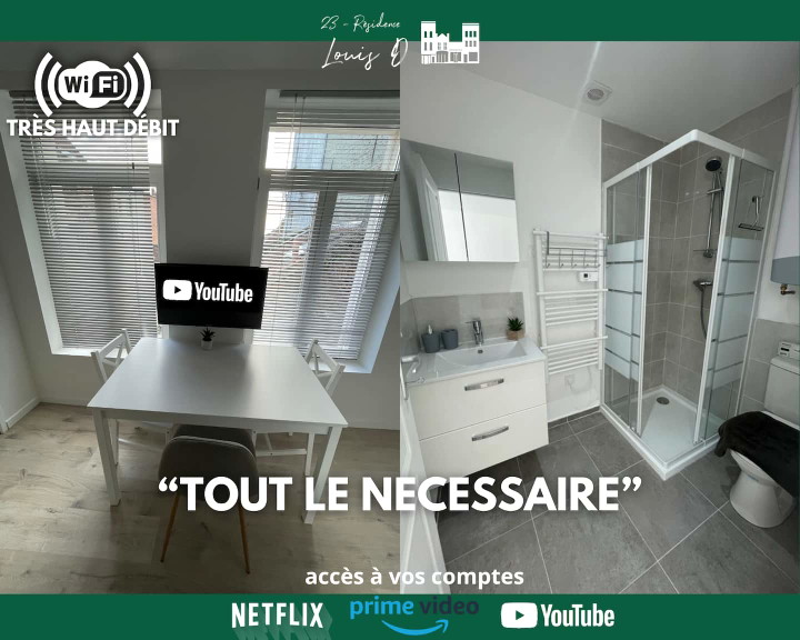 Elegant Two-room Apartment Béthune  Quiet & Central Standing - Béthune