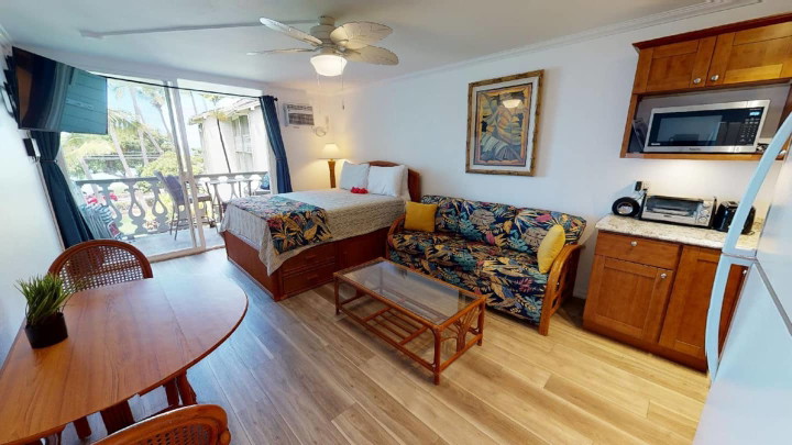 Oceanfr, Cozy 1br, 1q Bed + 1q Sofa Bed, Kitchen, Big Fridge, Center Of Action. - Hawái