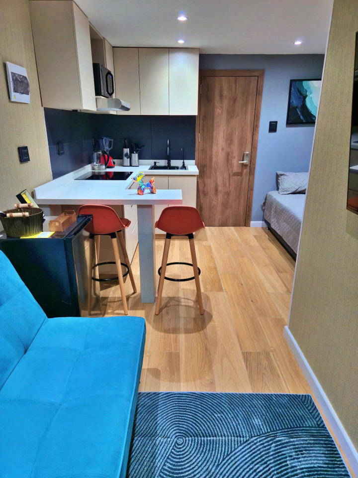 Po304 Urban Suites | Cama + Sofá Cama | Cocina - Barranquilla