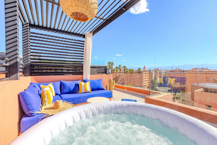 Un Penthouse à Marrakech, Avec Un Jacuzzi Privé. - Marrakech
