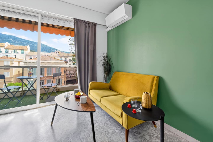 Charmant Studio Climatisé Avec Balcon à Menton - Mentone
