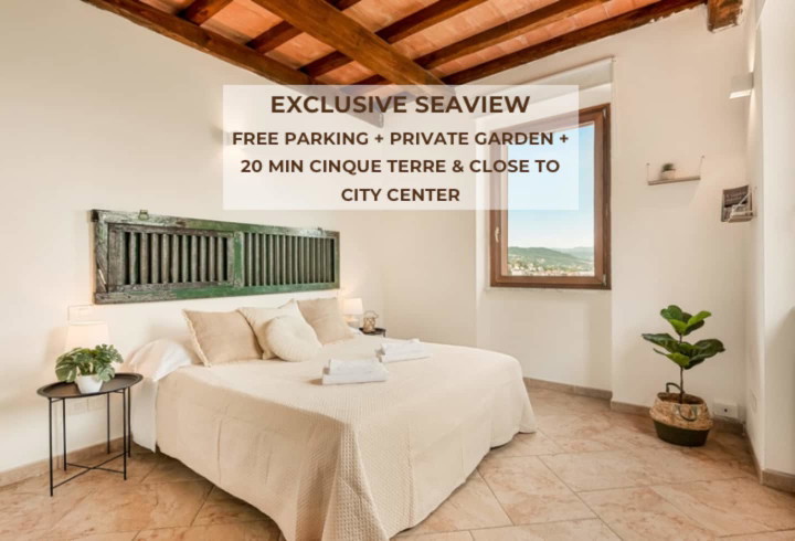 [Vue Sur La Mer Et Jardin] Parking Gratuit + 20 Min Des Cinque Terre - Cinque Terre